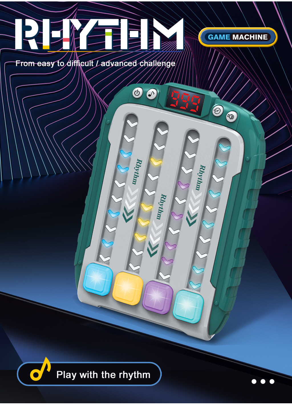 Rhythm Master Speed Push Game Console Puzzle Dance Game Console ...