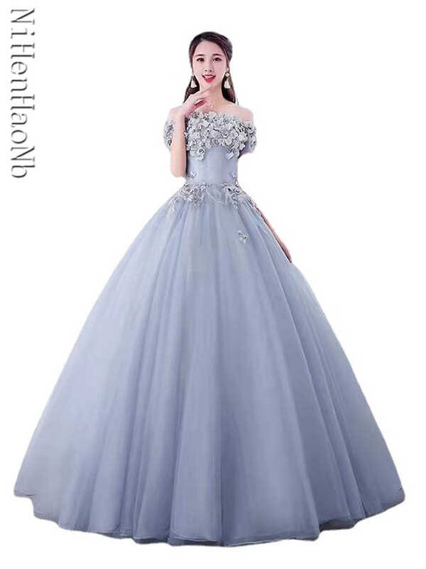 ZXH Bagong Pink Sweet Boat Neck Quinceanera Damit O Mahabaga Kababaihan ...
