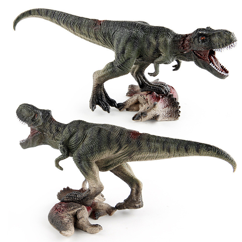 Eye-catching Jurassic Static Dinosaur Model T-rex Walking Toy Over Triceratops | Shopee Philippines