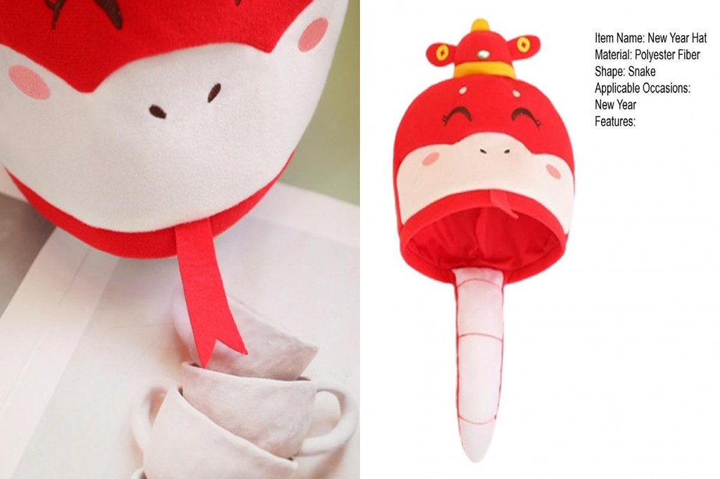 New* Warm Snake Hat Holiday Snake Hat Chinese New Year Snake Hat ...