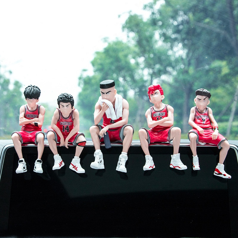 5PCS/Set SLAM DUNK SHOHOKU Basketball Team Hanamichi Sakuragi Action ...