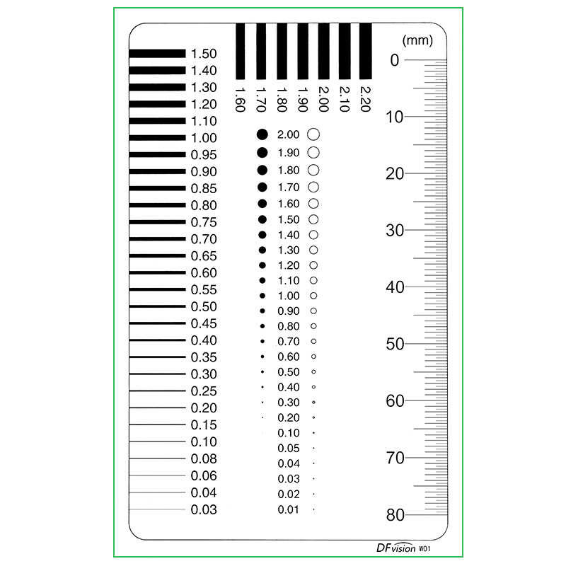 Microscope Special Measuring Glass Calibration Ruler Scale Ruler ...