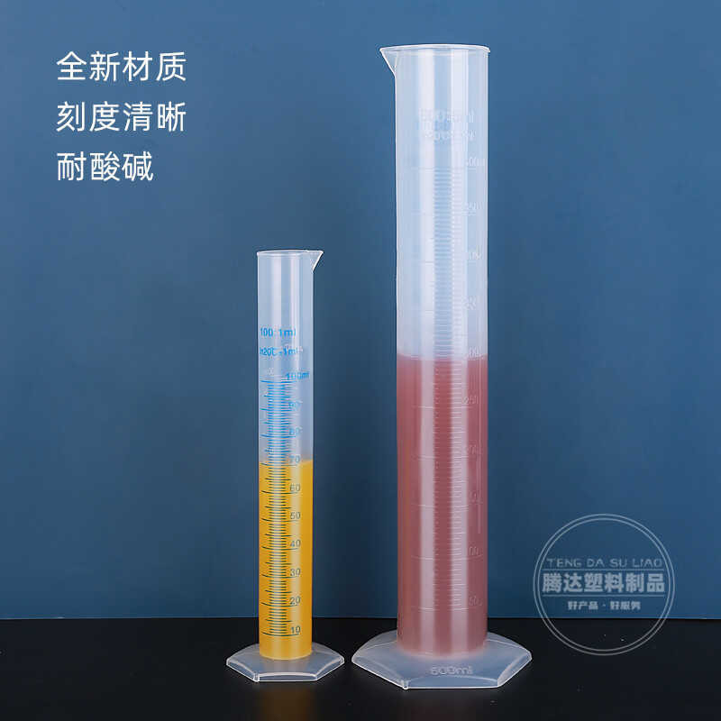 Plastic Blue Graduated Measuring Cylinder Milliliter Measuring Cup ...