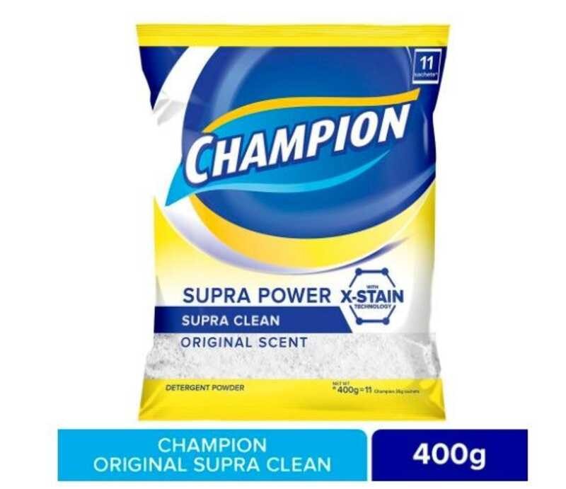 400G Champion Supra Detergent Powder Original Ywk3-194 Cdf | Shopee ...