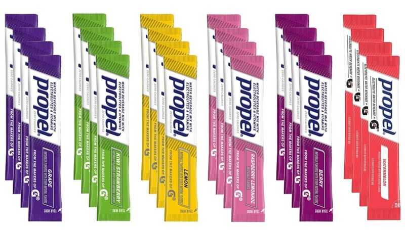 Propel Powder Packets 6 Flavor Variety Pack With Electrolytes, Vitamins ...
