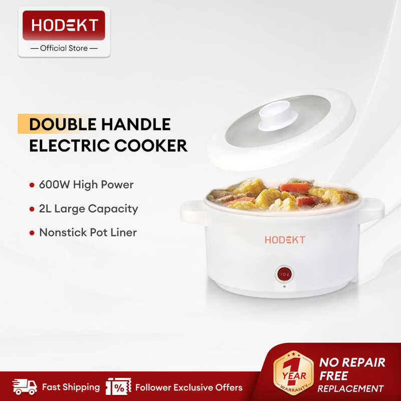 HODEKT Multifunctional 2L Electric Rice Hot Pot Cooker Non Stick Pan ...