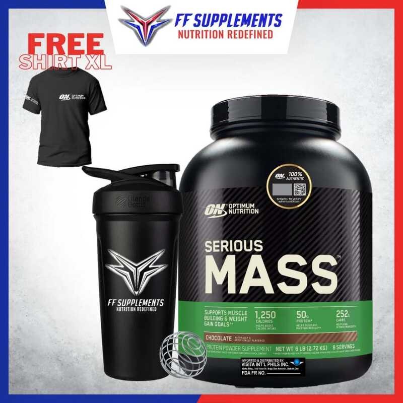 Optimum Nutrition Serious 6Lbs Mass With Shaker Weight Gainer Whey ...