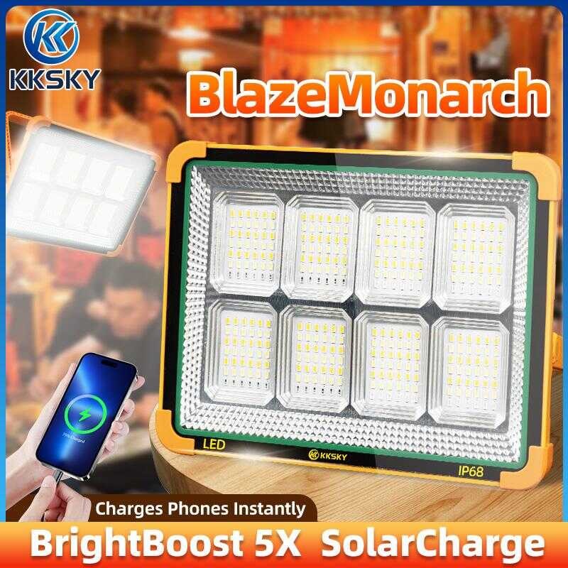 KKSKY 8000W 20000W Portable LED USB Solar Charging Light With Long ...
