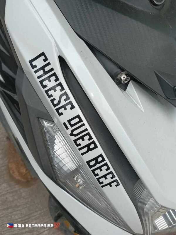 CHEESE OVER BEEF CUT OUT STICKER 1 X 6.5 INCH BY MMA ENTERPRISE 5F0 ...