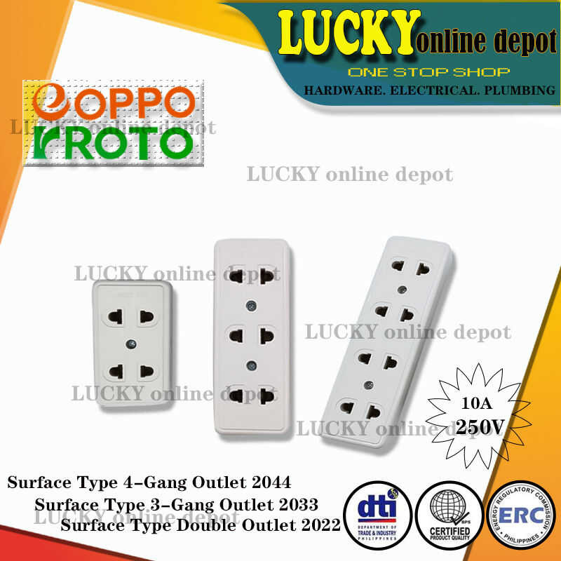 2022/2033/2044 EOPPO SURFACE TYPE EXTENSION Outlet/Socket | Shopee ...