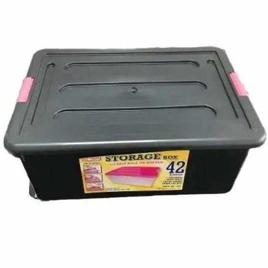 Mirage Black Storage Box Black HT With Lid Adjustable Container Light ...