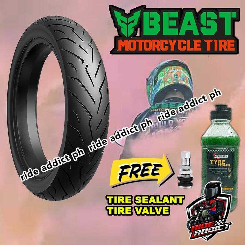 ORIGINAL BEAST TIRE 14" & 17" FLASH TUBELESS With Free Sealant And Tire ...