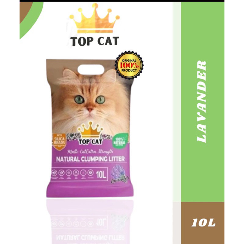CATSAND Top cat BENTONITE cat litter sand 10L -LAVANDER-Good For Cats ...