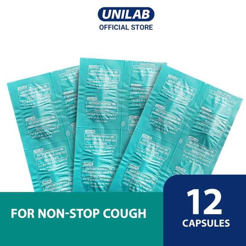Unilab Tuseran Forte 12 Tablets - Medicine For Relief From Non-Stop ...