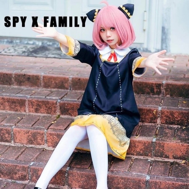Anya Forger Cosplay Costume full set JP Anime Spy X Family Cosplay ...