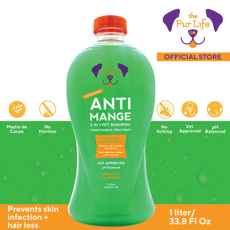 The Fur Life Anti-Mange 3-In-1 Dog Shampoo, Conditioner & Treatment 1L ...
