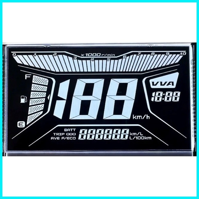 Yamaha AEROX version 1 BLACK and WHITE LCD only ( black edition ...