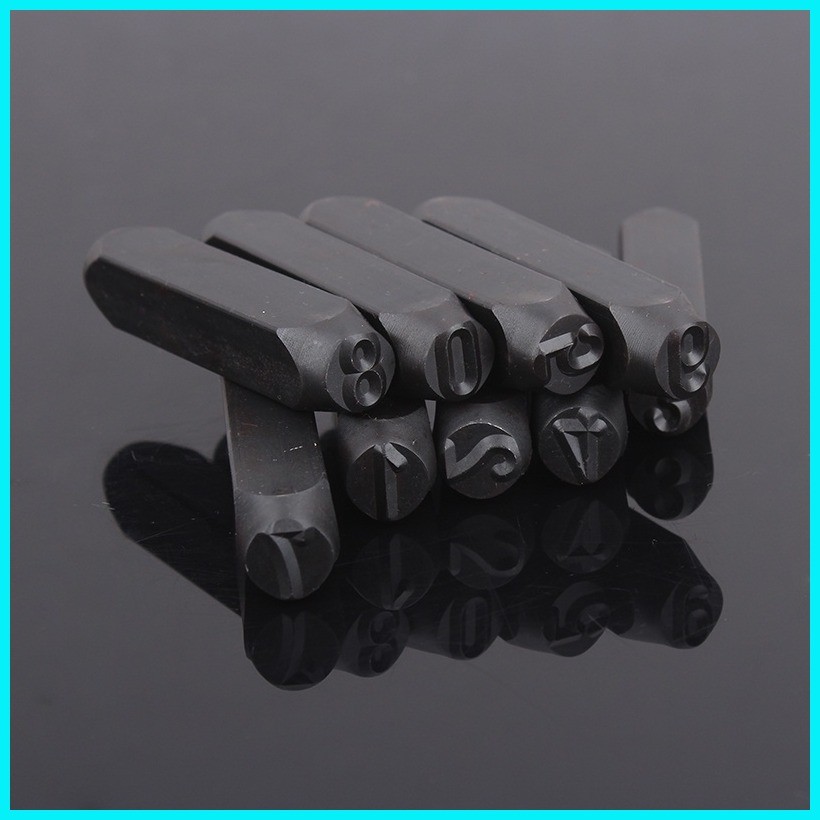 Steel Letter Puncher Number Punch Code Numeric Alphabet Stamp DIY For ...