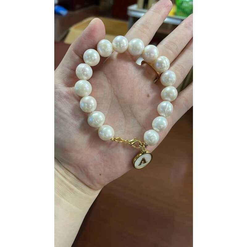 10-11 mm natural kalungkutan perla patatas ng kaligayahan na may sulat ...