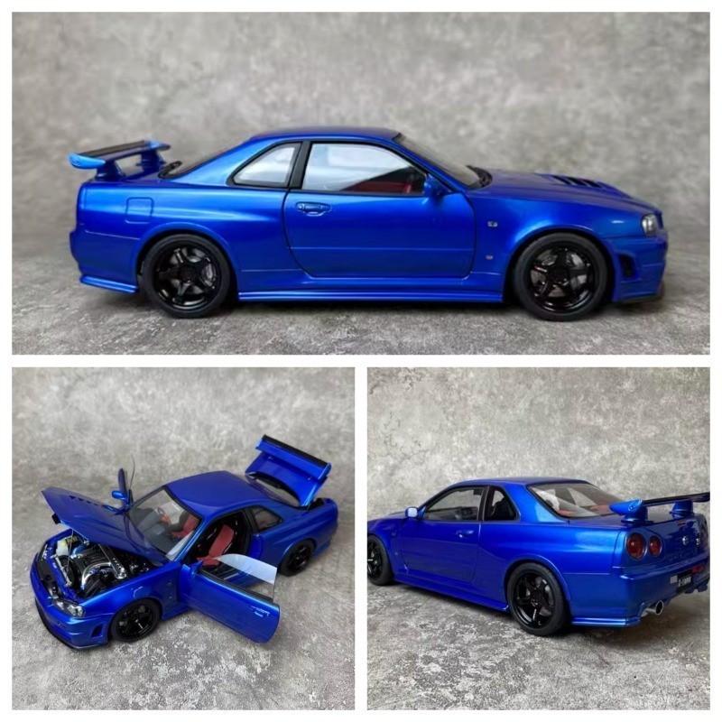 1/18 Scale Almost Real AUTOART Skyline Nissan GTR(R34)V-spec II Z-TUNE ...