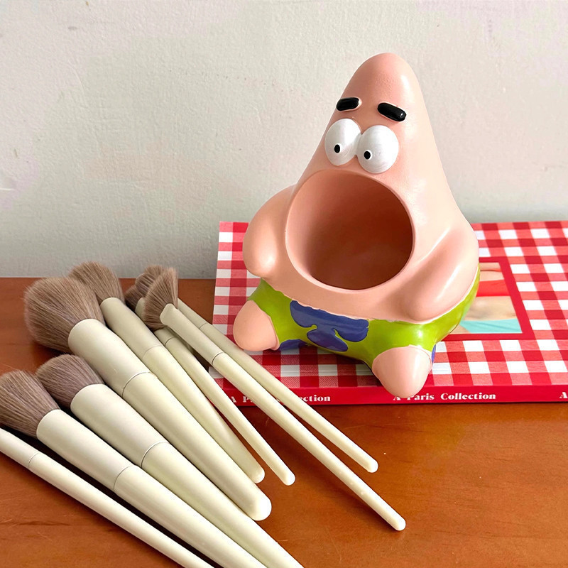 Cartoon Patrick Storage Bucket Desktop Multifunction Pen Holder Gift ...