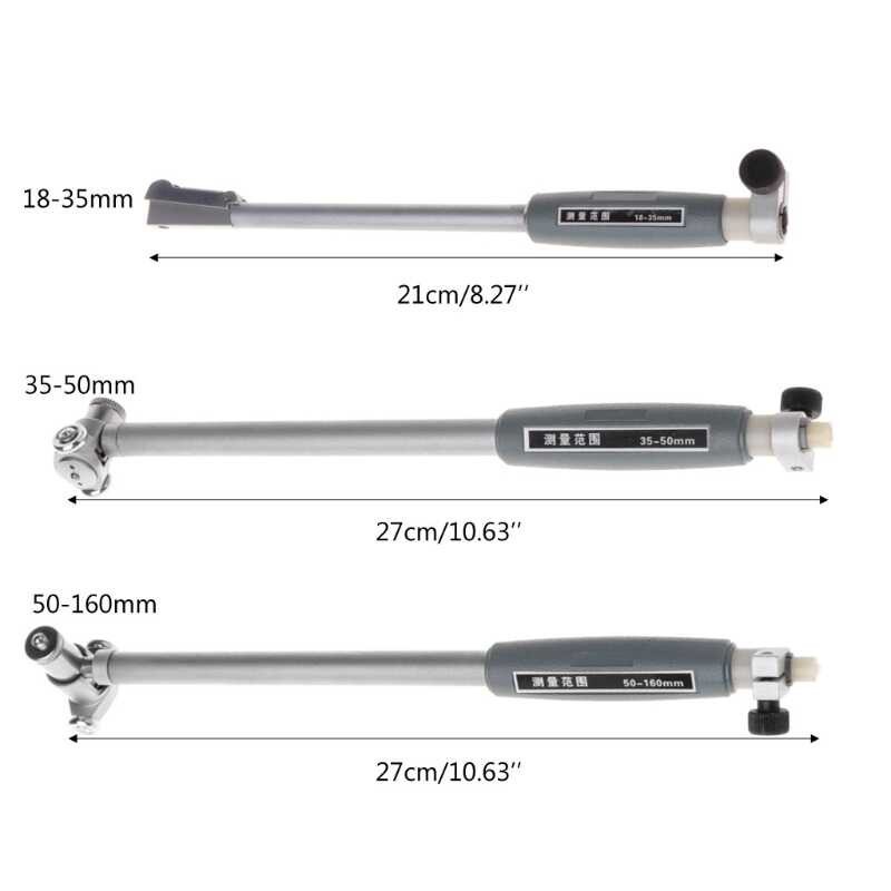 Internal Dial ∢ Bore Diameter Gauge Rod Probe Micrometer Measuring Tool ...