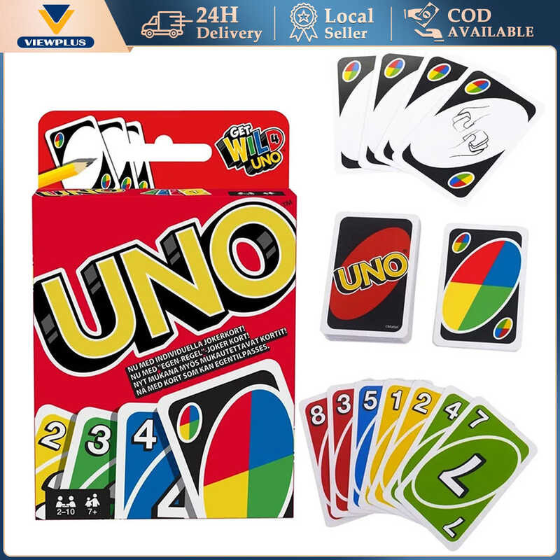 Uno Board Game No Mercy ALL WILD Standard UNO Playing Cards Table ...