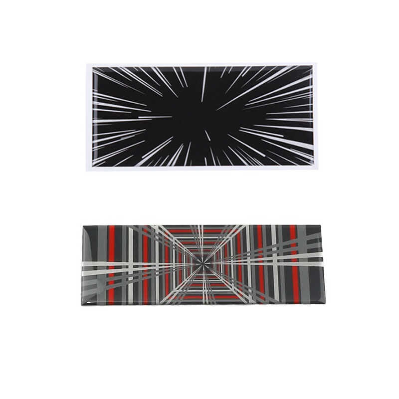Style Ba Car Time Space Tunnel Plaid · Trunk Badge Emblem Decals ...