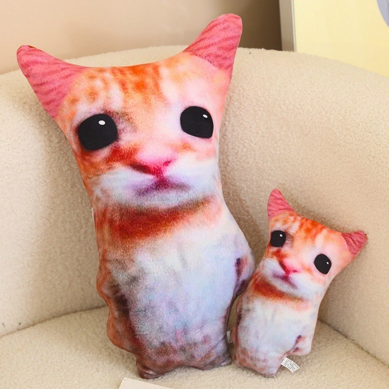 New Cute Meme Cat Plush Toy Fun Sad Cat Plush Doll Pendant Lovely Meme ...
