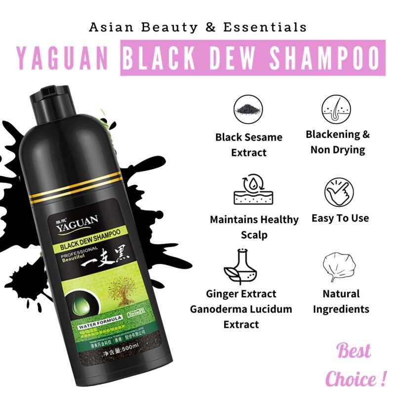 Standard Dew Shampoo Herbal Dark Hair shampoo Effective White Hair root ...