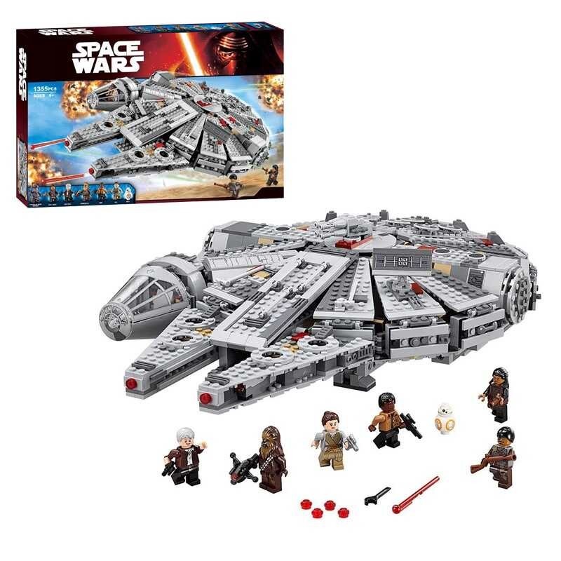 Lego Compatible Starwars Millennium Falcon Building Blocks 1351+Pcs ...