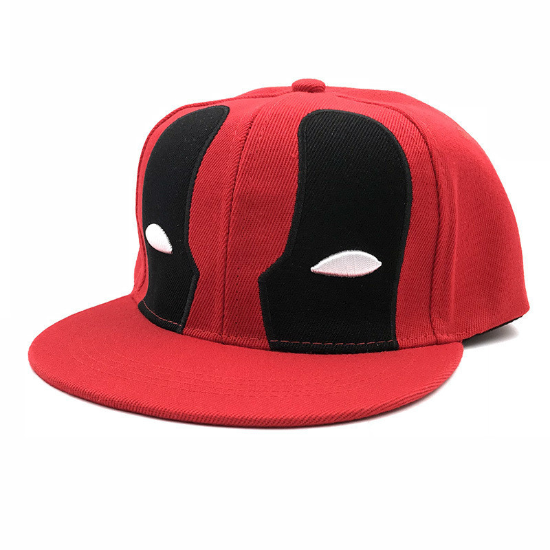 HEROCROSS Deadpool Movie Marvel Anime Hat Flat Rim Hip Hop Hat Male ...