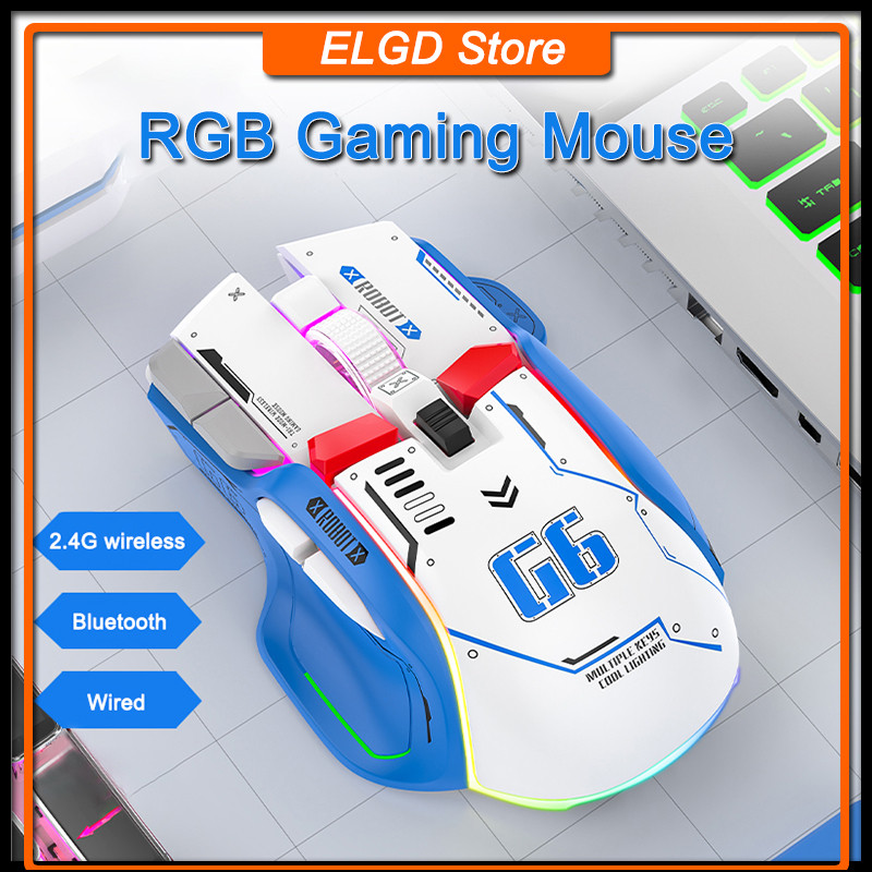 Ziyoulang G6 Wireless Gaming Mouse 12800 Dpi 16 RGB Backlit Ultralight ...