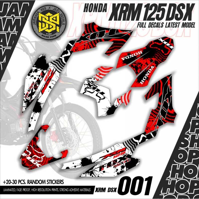 Honda XRM 125 DSX Full Decals - Latest Model 2024 Limited Edition ...