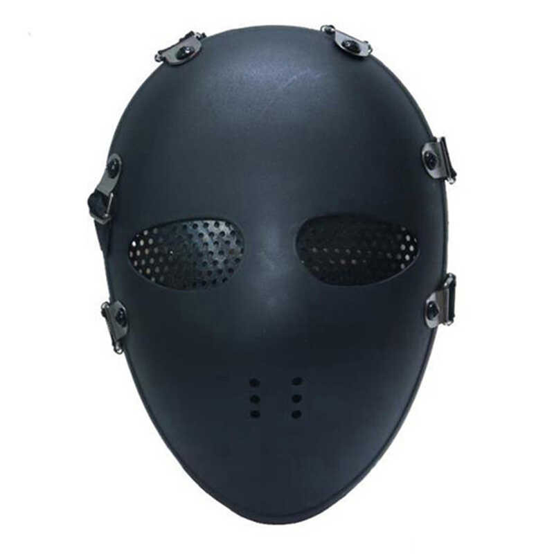Tactical Paintball Combat Hunting Airsoft CS Games Full Face Steel Mesh ...