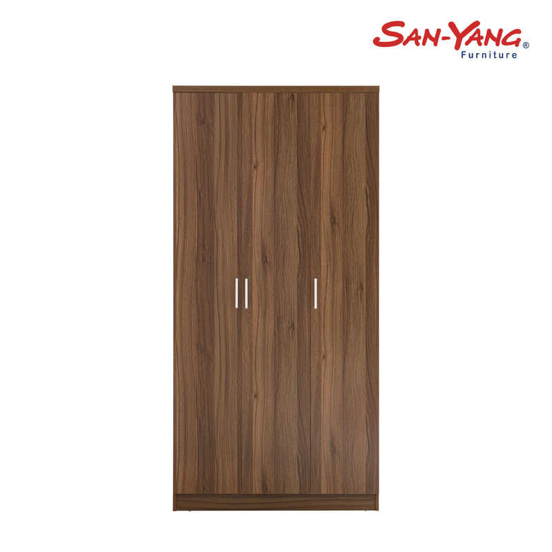 Wardrobe San-Yang Cabinet 111122 Walnut | Shopee Philippines