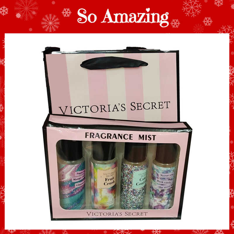 VICTORIA’S SECRET Perfume Fragrance Mist Pabango Set 4in1 75mL*4 With ...
