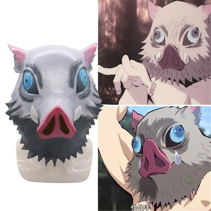 § Hot Demon Slayer Kimetsu No Yaiba Cospaly Anime Hashibira Inosuke ...