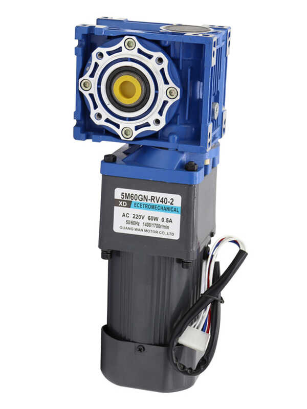220V 60W Nmrv40 AC Two Steps Worm Gear Reduction Motor Regulator Using ...