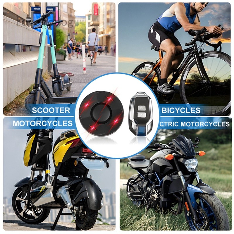 bicycle alarm system Has an alarm sound, waterproof, anti-theft, USB ...