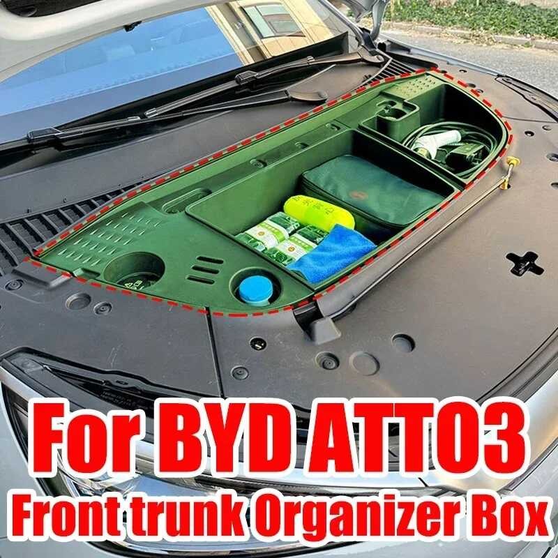 Para Sa BYD Atto3 EV Car Front Trunk Organizer Box Left Rudder Engine ...
