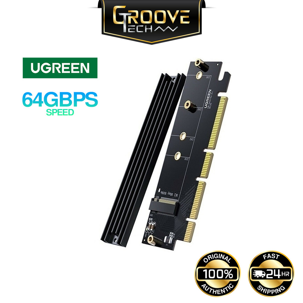UGREEN NVMe PCIe Adapter M.2 SSD to PCIe 4.0 X16 X8 X4 Card with Heat ...