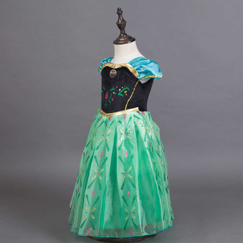 LY ElSA Frozen DreSS BirtHdAy DreSS HAlloween CoSplAy Ice Full Robe ...