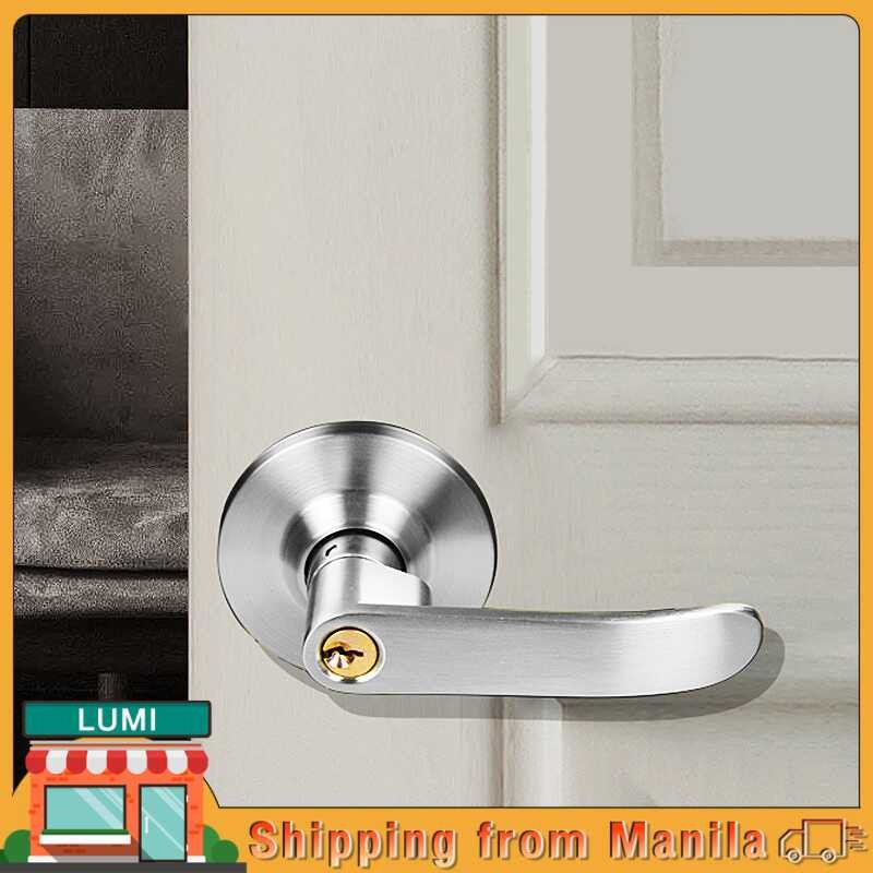lock Lever Type Knob Entrance Set Main Square Door Lock Stainless Stee ...
