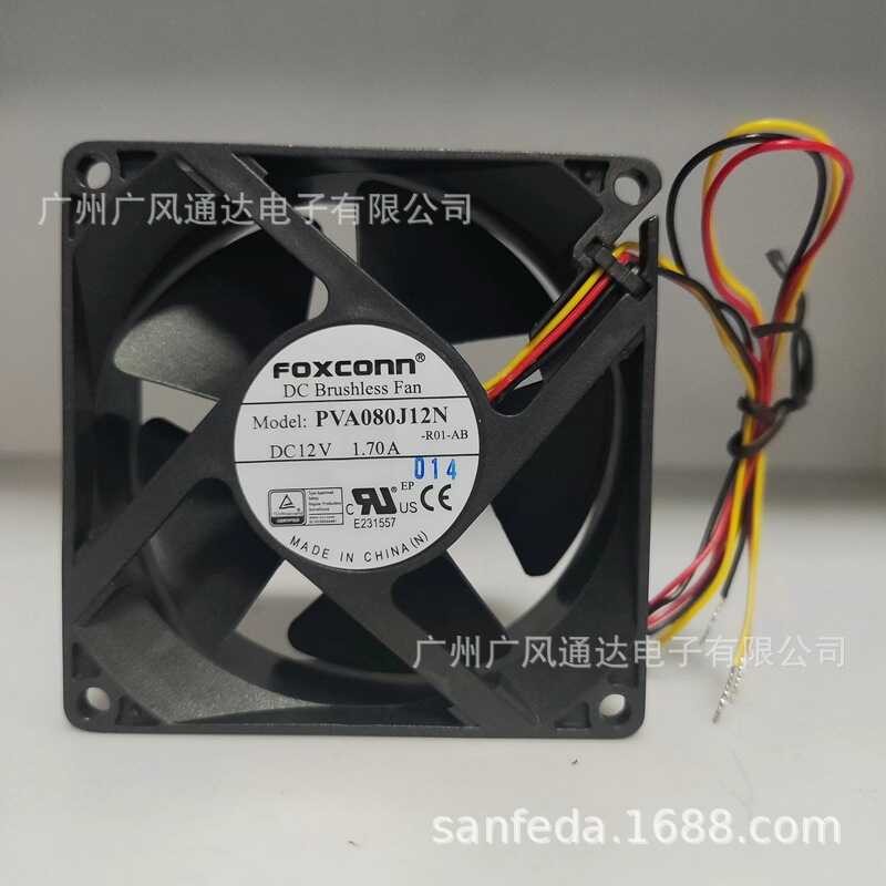 Pva080j12n Foxconn 12V 1.70A Computer Case Fan Mosquito Lamp Charger ...