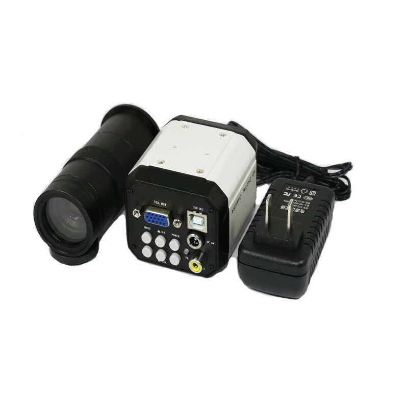 Lens Zoom 130X Magnifier Digital Microscope Camera VGA USB CVBS TV ...