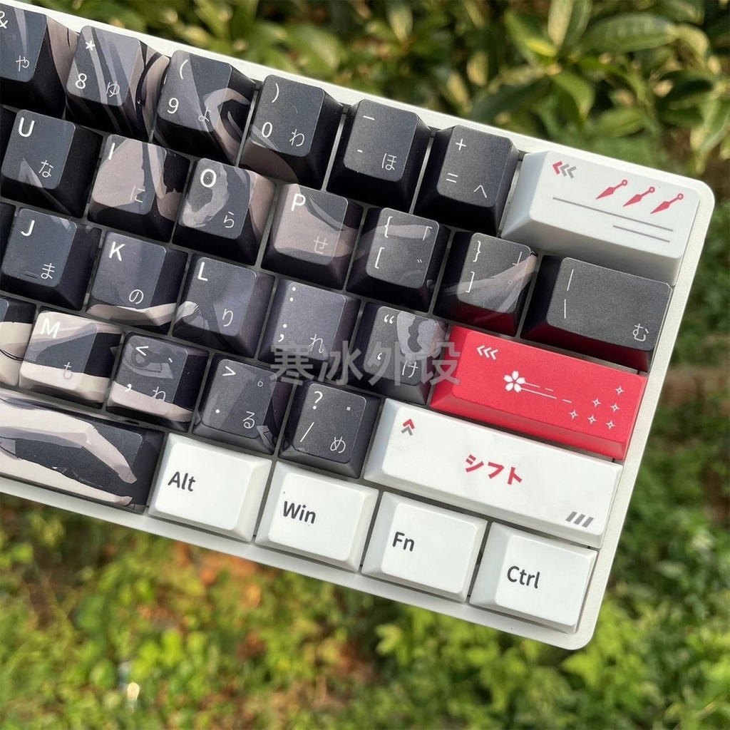 Yuki Keycap Cherry Profile 60/64/68/75 Keys PBT Five-sided Dye ...