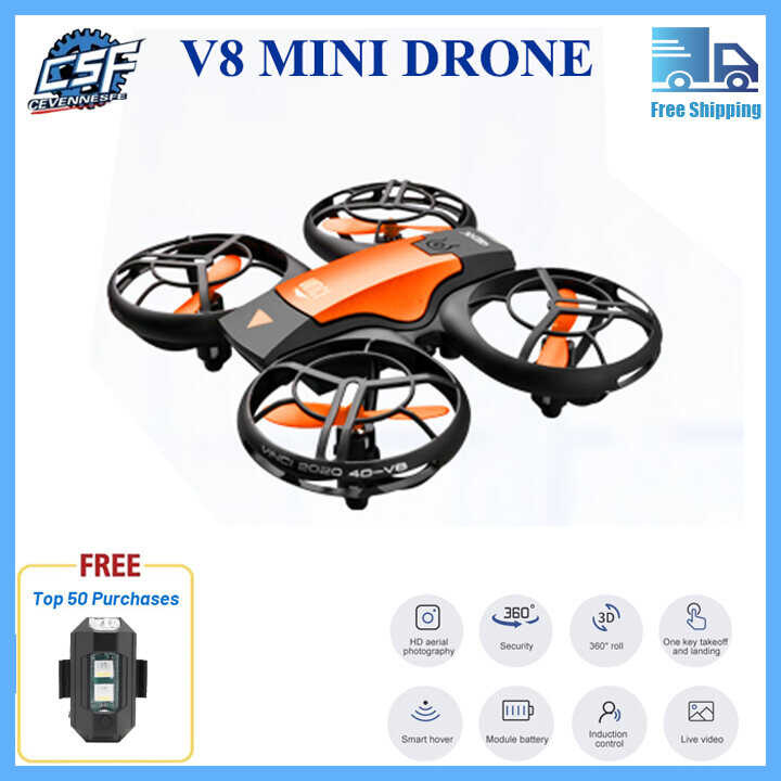 V8 2023 New Mini Drone 4K HD Wifi Aircraft Fpv Air Pressure Altitude ...