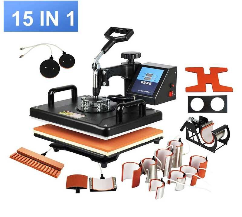 Tt 15 In 1 Combo Muntifunctional Sublimation Press Hine T Heat Transfer ...
