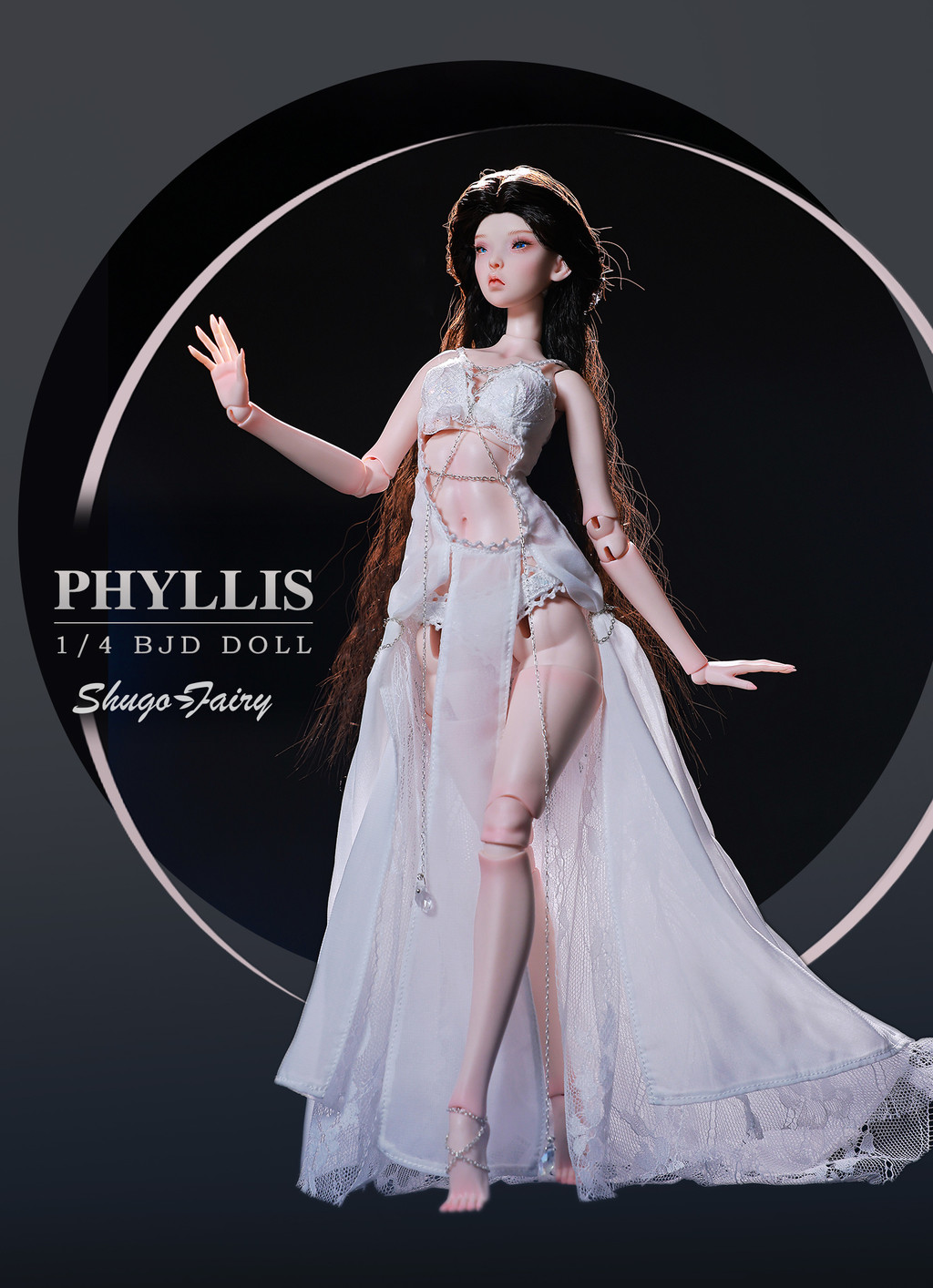 ShugaFairy Phyllis E 1/4 BJD Special Body Artistic Big Belly Slender Poseable Resin Doll Full ...